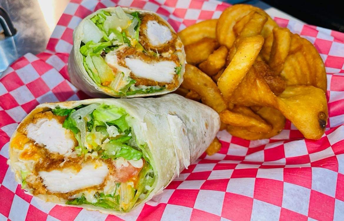 BUFFALO CHICKEN WRAP - Hurricane Alleys | Ocean Front Bar Grill ...